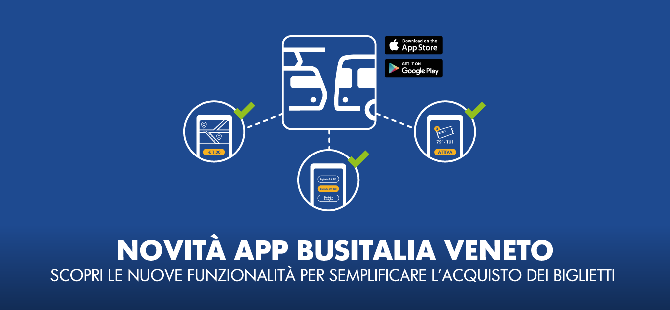 Scopri le novità dell'app Busitalia Veneto